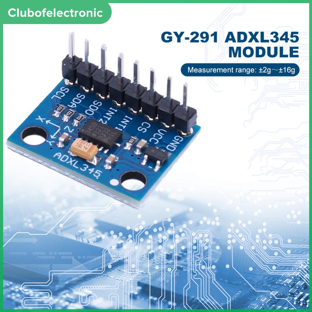 clubofelectronic 1/10pcs GY-291 ADXL345 Aceleração Digital De 3 Eixos ...