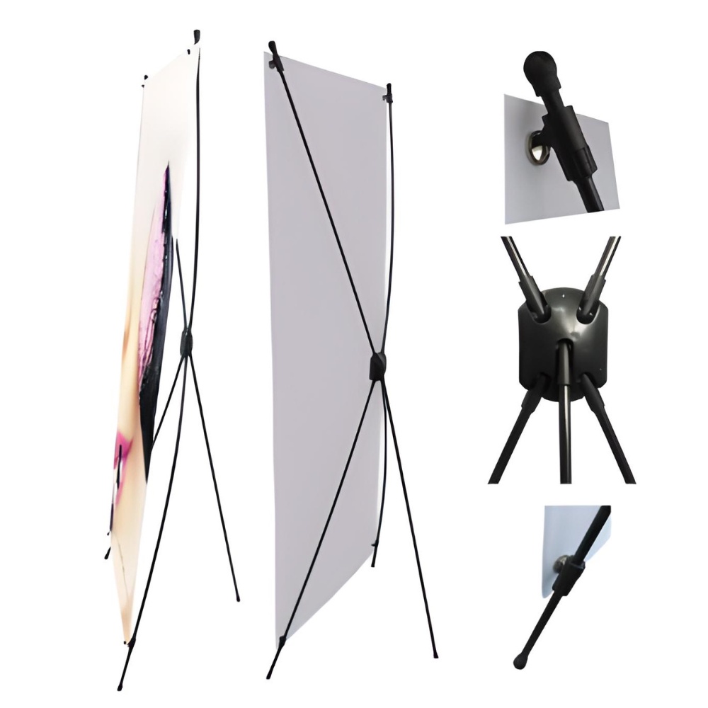 Pedestal para banner medidas 0,60x1,60 modelo X | Shopee Brasil