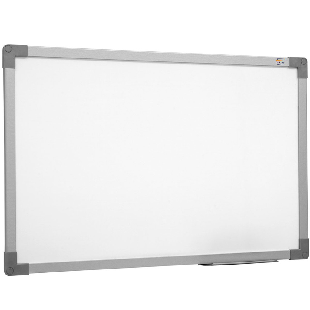 Lousa Quadro Branco Moldura Alumínio 90x60cm Soft MDF Emove | Shopee Brasil