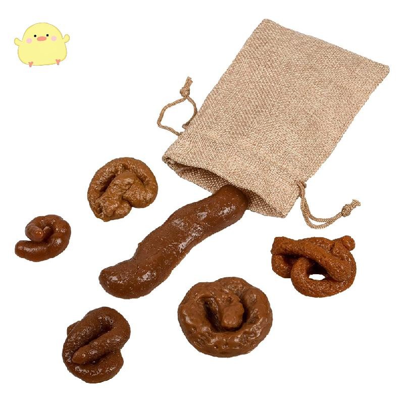 [JPK] 6 PCS Cocô Falso Macio Cachorro Poo Prank Joke Brinquedo ...