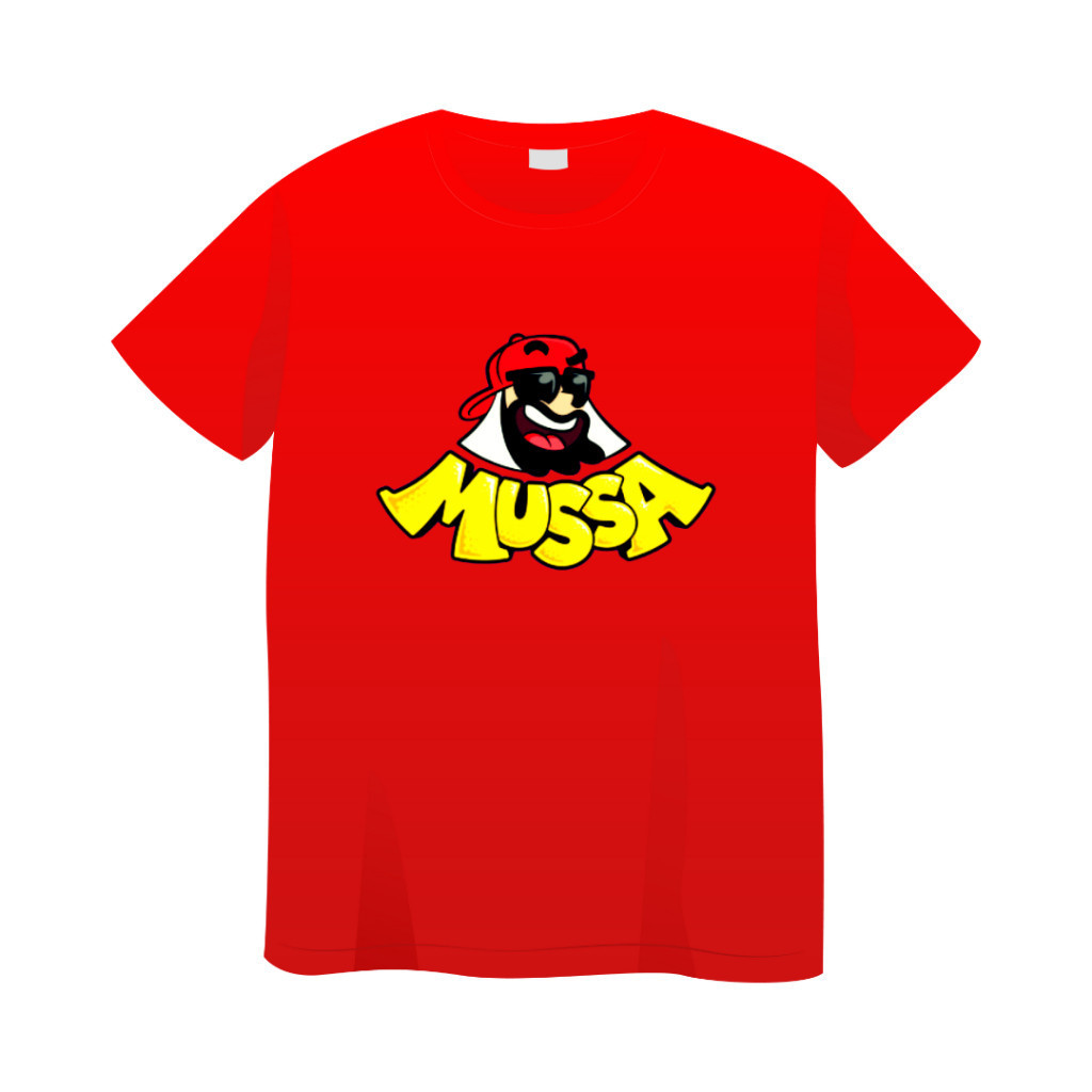 Camiseta do Mussa YouTuber Mussoumano Camiseta 100% Algodão Infantil ...