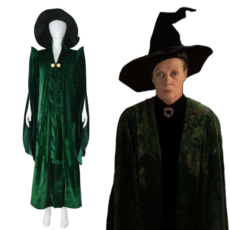 Harry Potter Cosplay Traje Minerva McGonagall Professor Cosplay ...