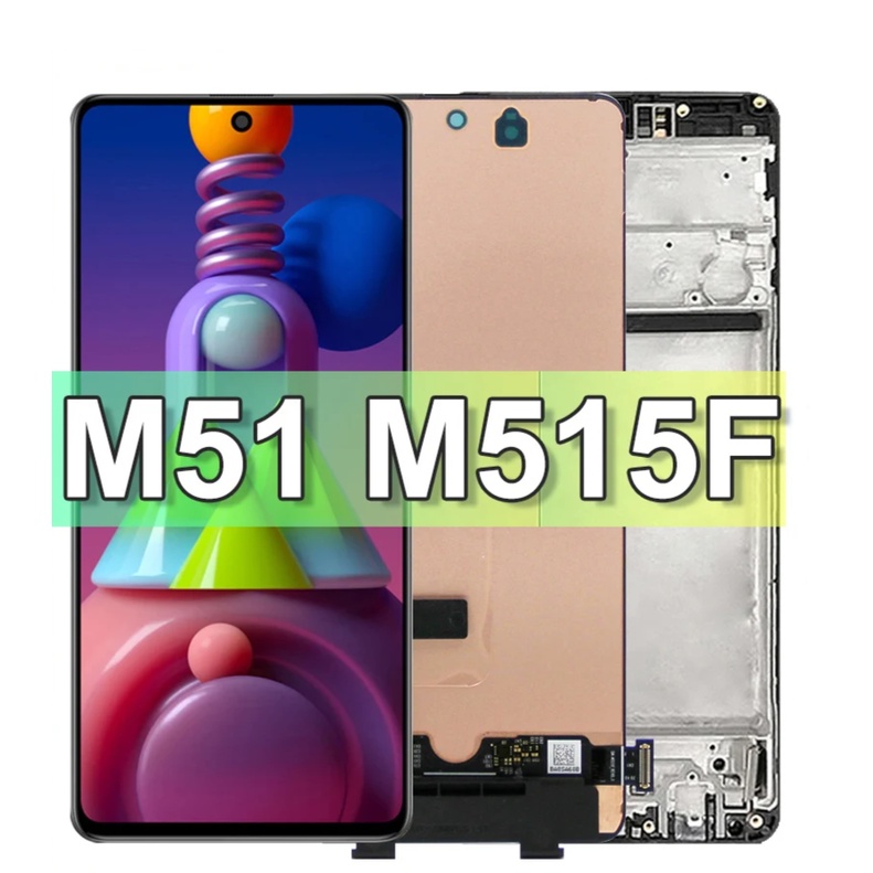 Super Amoled M51 Compativel SM-M515F/DSN Oled Frontal Display Tela Com ...