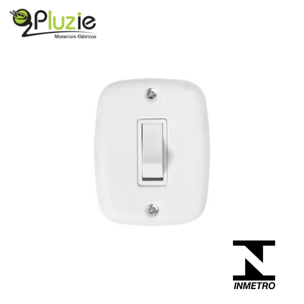 Interruptor Tecla Paralela Branca Sobrepor Sistema X | Shopee Brasil
