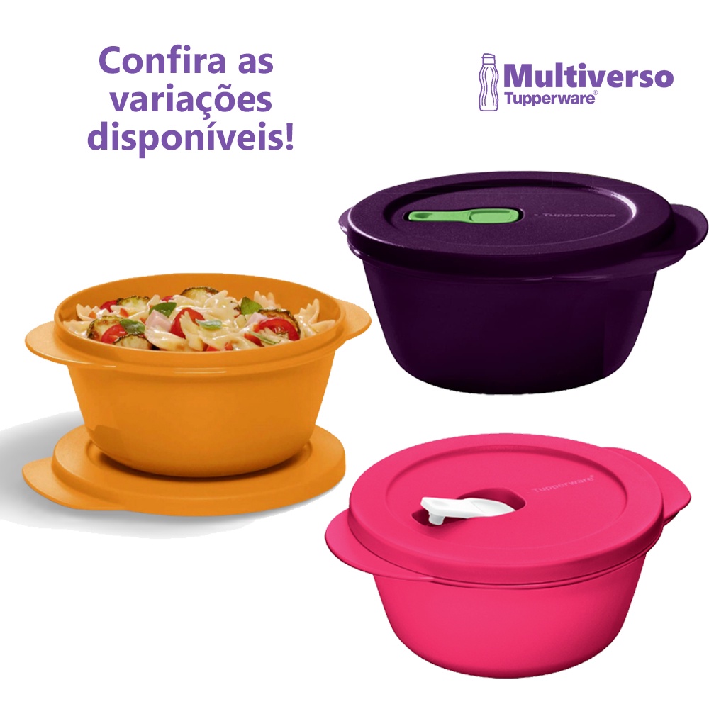 Tupperware Original Mini Cristalwave 800ml Tigela Para Microondas ...