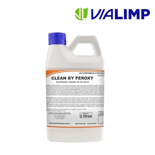 Desinfetante Bactericida Limpeza Uso Geral Clean By Peroxy Spartan 2L ...