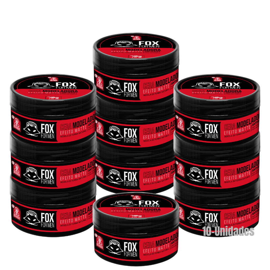 CERA MATTE 70G - FOX FOR MEN 10 UNIDADES | Shopee Brasil