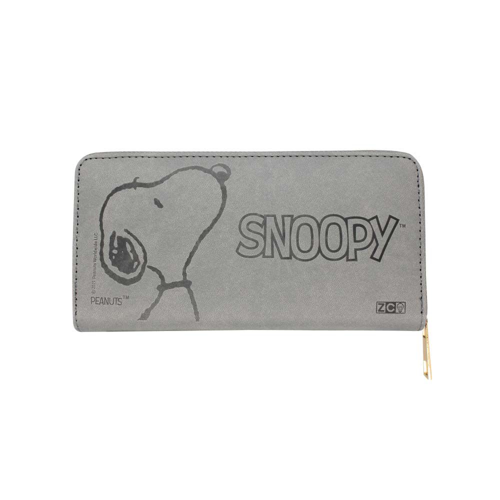 Carteira Snoopy Cinza Baixo Relevo 19x10Cm Oficial Peanuts | Shopee Brasil