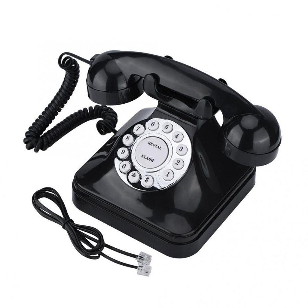 Telefone Fixo Antigo Europeu Vintag Preto De Alta Definição | Shopee Brasil