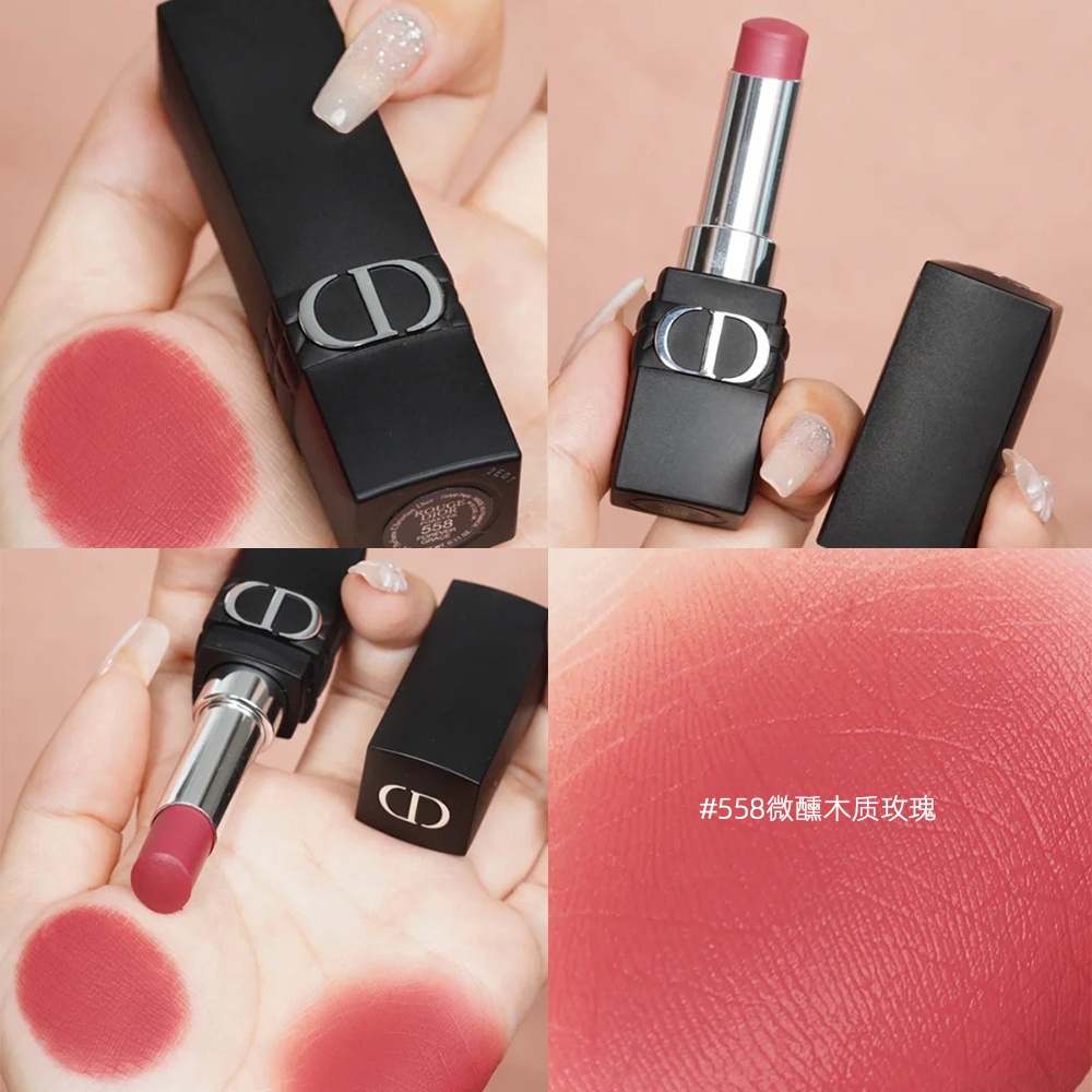 Dior Batom Tubo Preto Fosco 3,2g Tamanho 999 , 720 , 855 , 558 | Shopee ...