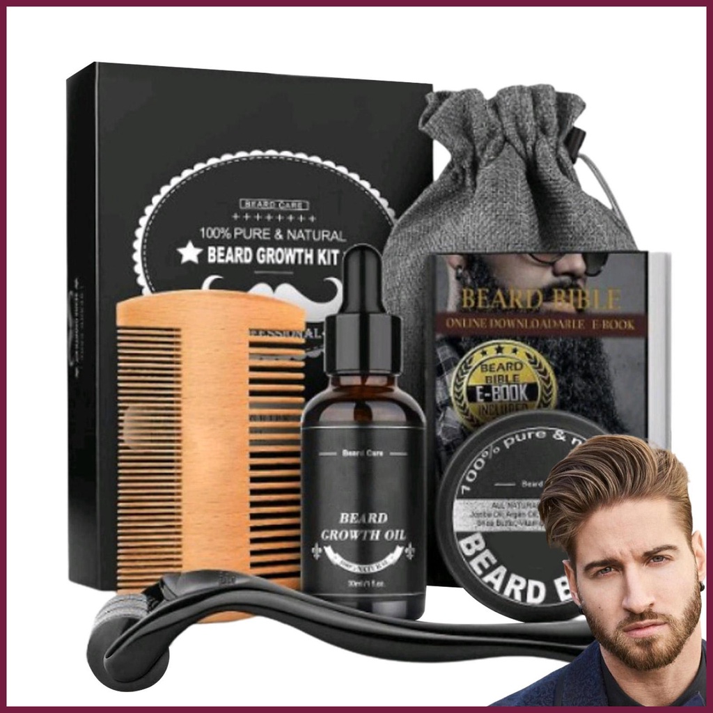 Kit De Crescimento Da Barba Para Homens Hair Enhancer Thicker Mustache ...