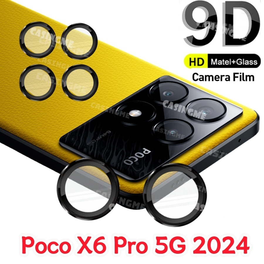 Poco X6 Pro 5G 2024 Protetores De Lente De Câmera Anel Metálico Para X6Pro PocoX6Pro 5G Redmi ...
