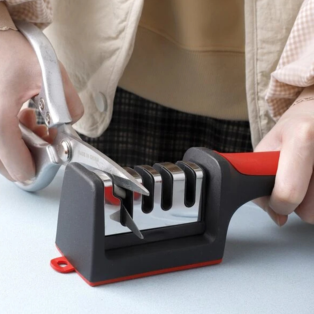 Amolador Afiador de facas 4 em 1 Facas e Tesouras | Shopee Brasil