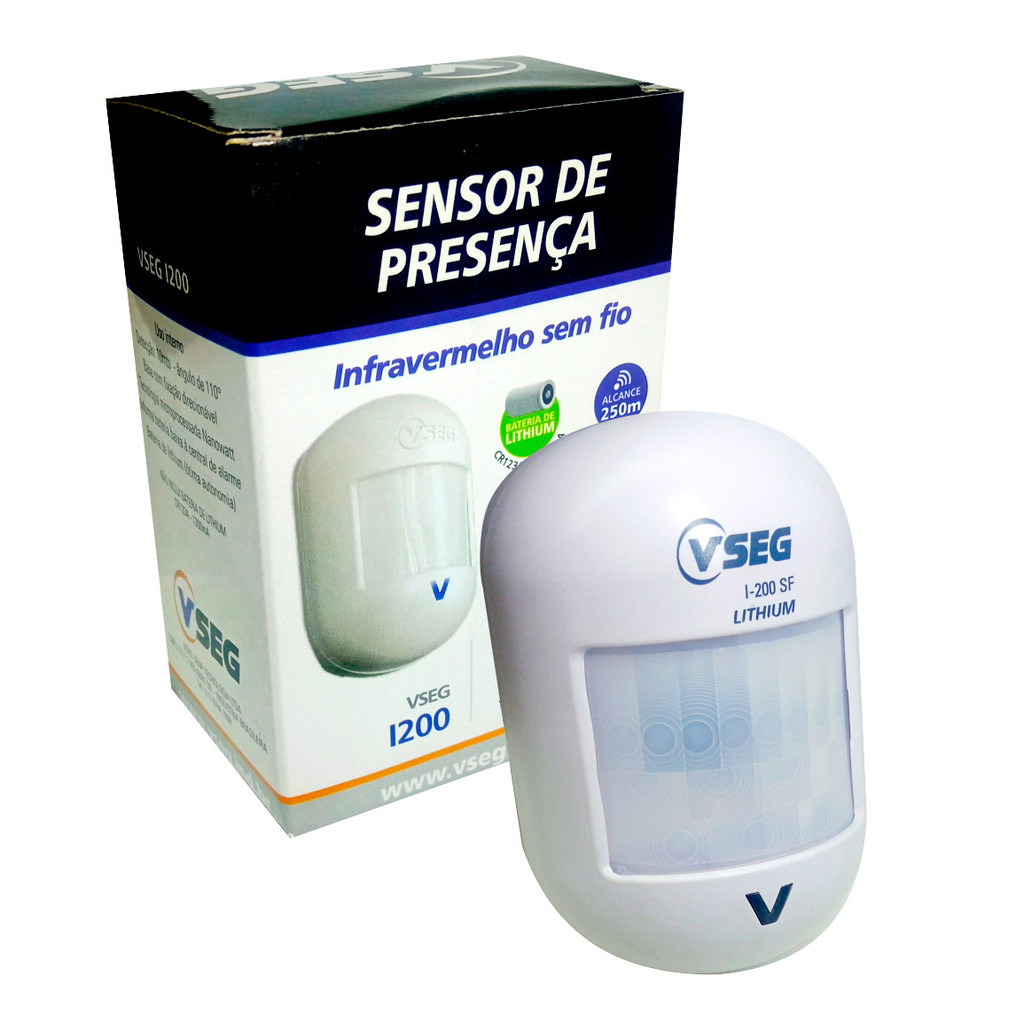 Sensor infra s/fio IVP 1200 -VSEG | Shopee Brasil