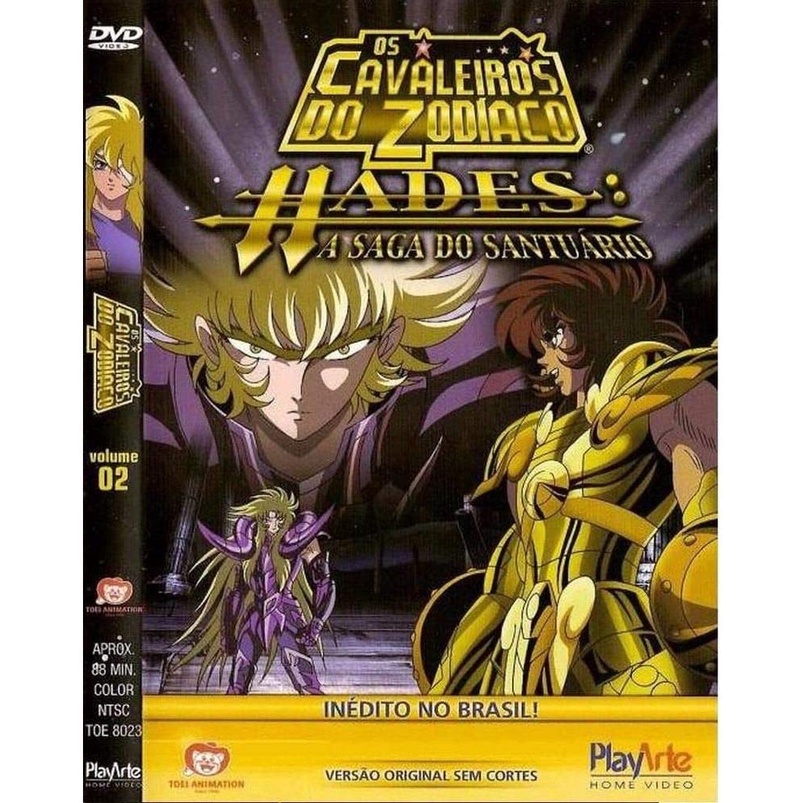 os cavaleiros do zodiaco a saga do santuario vol 2 dvd original lacrado | Shopee Brasil