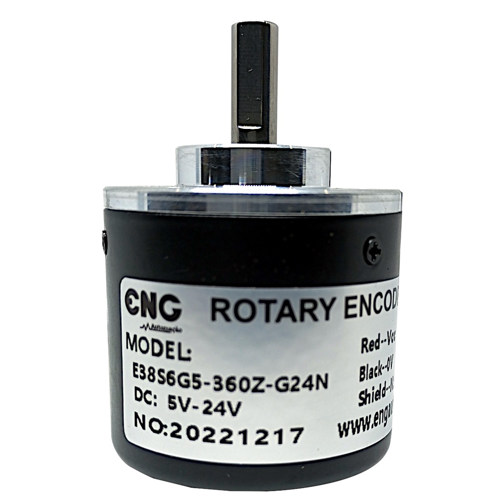 Encoder Incremental 360 P/R Input 5-26Vdc Abz Npn 6Mm Modelo E38S6G5 ...