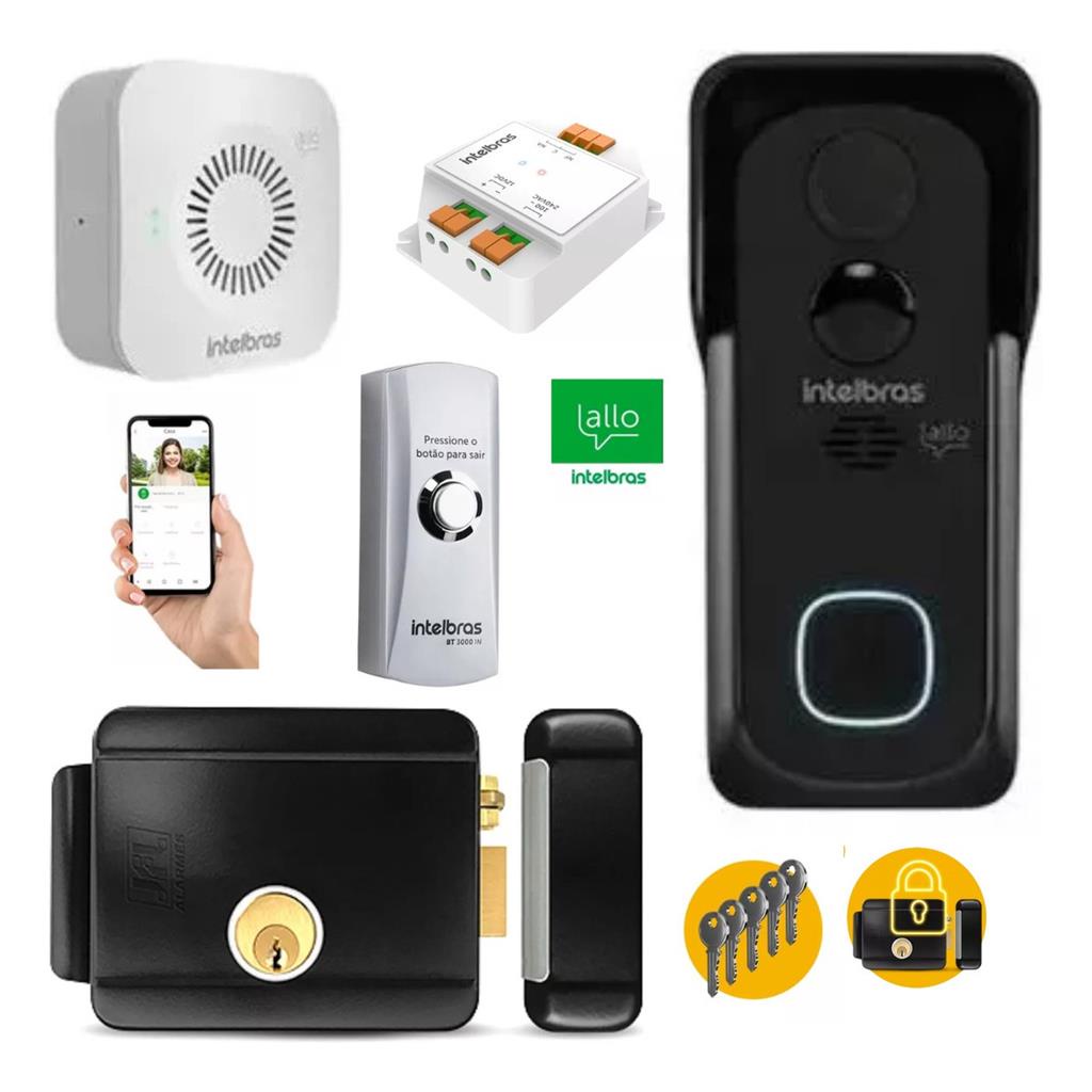 Video Porteiro Allo W5+ Wi-fi E Fechadura Eletrica Jfl F101 | Shopee Brasil