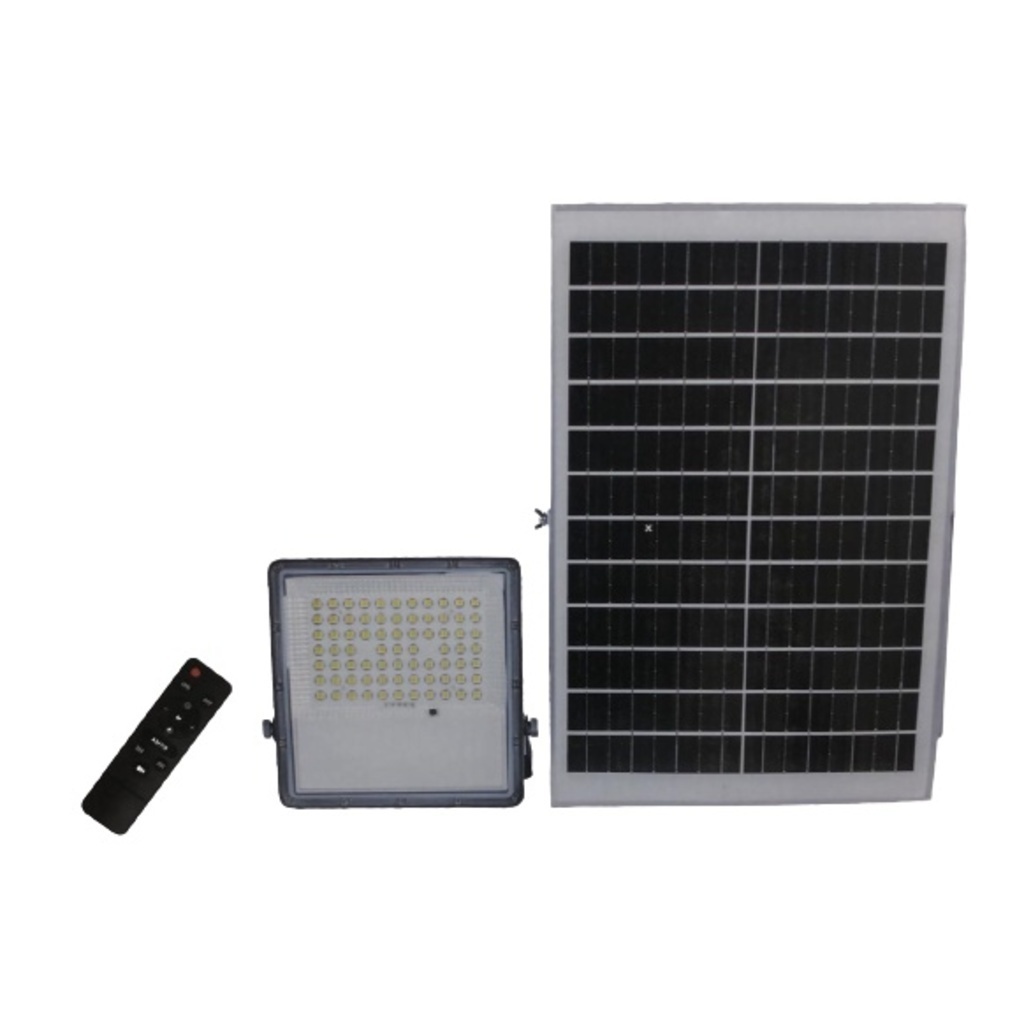 Refletor 200W Led SMD Solar Branco Frio IP66 com Controle Remoto Apollo ...