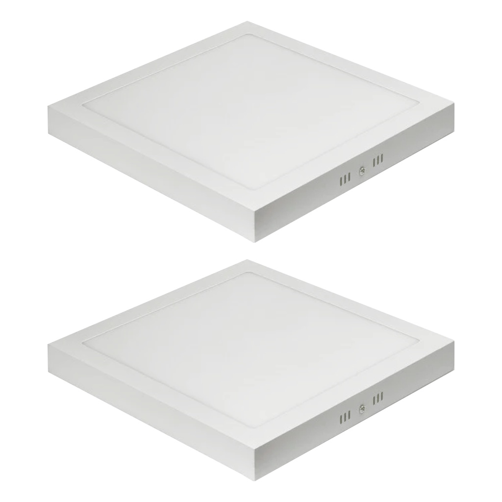 Kit 2 Painel LED Branco Forte Plafon Sobrepor 24W Bivolt 110/220V ...