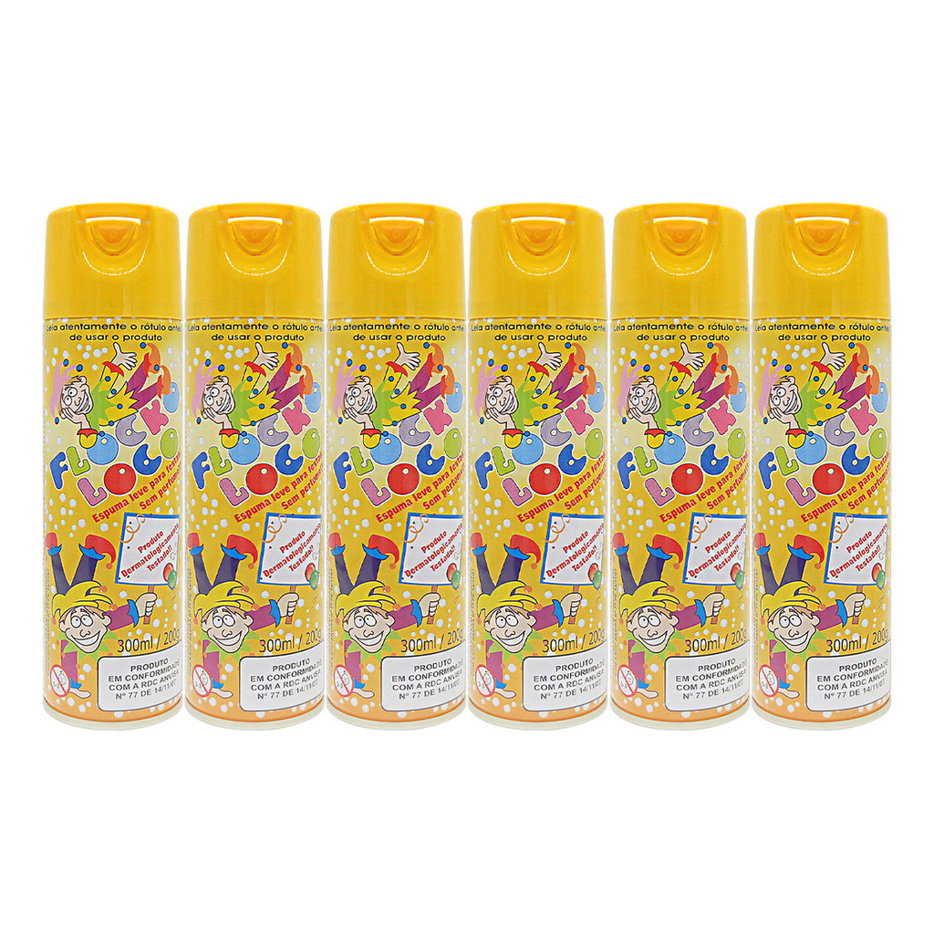 Kit 6 Espuma De Carnaval Spray Folia Bloquinho Alegria Festa | Shopee ...