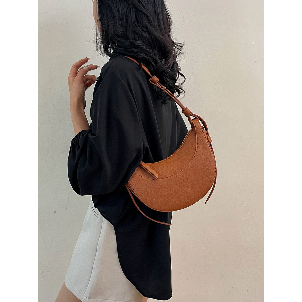 Novo Casual simples crescente saco semicírculo axilas saco sela grande capacidade na moda All ...