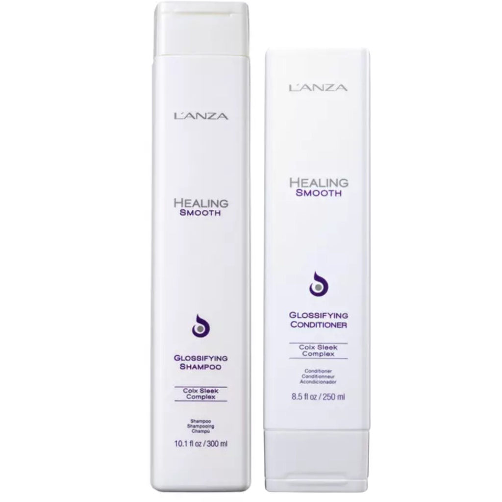 Kit Lanza Shampoo e Condicionador Smooth Glossifying para cabelos com ...