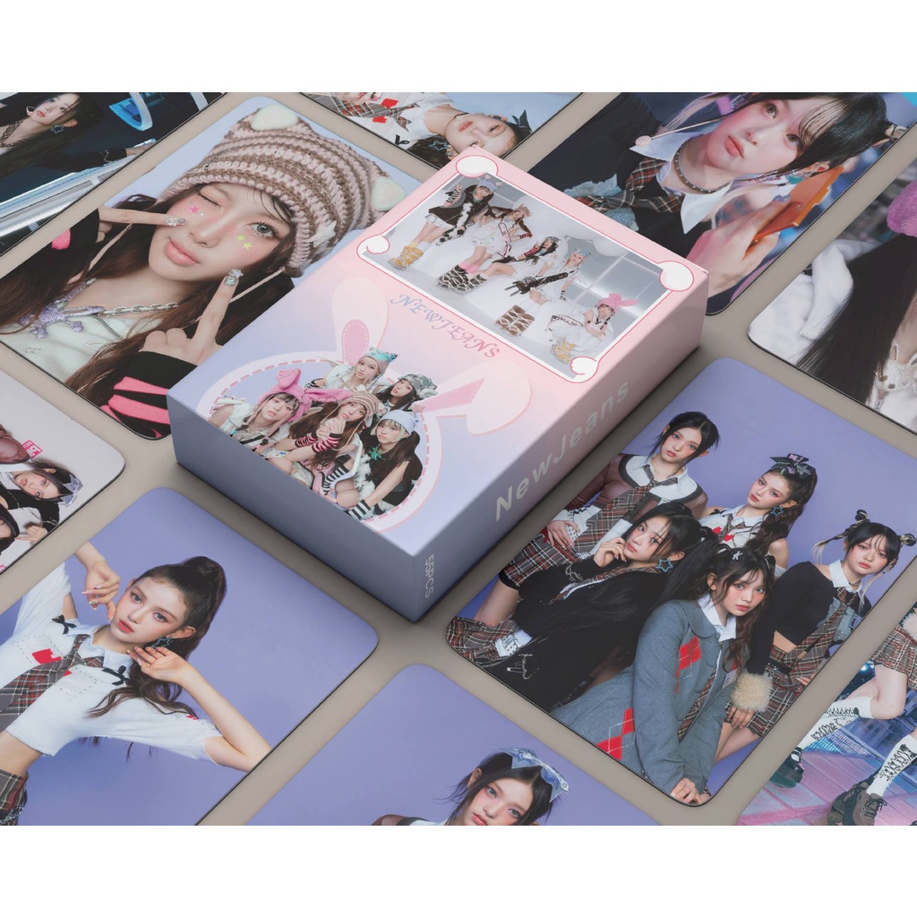 55pcs/box NJ Photocards Album Billboard BBMAS Lomo Cards GET UP BUNNIES ...