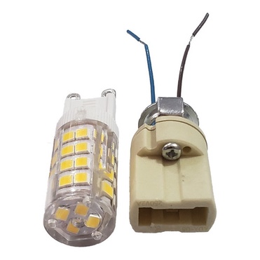 Kit Lampada Led Halopin G9 5w Para Lustre Arandela + Soquete | Shopee Brasil