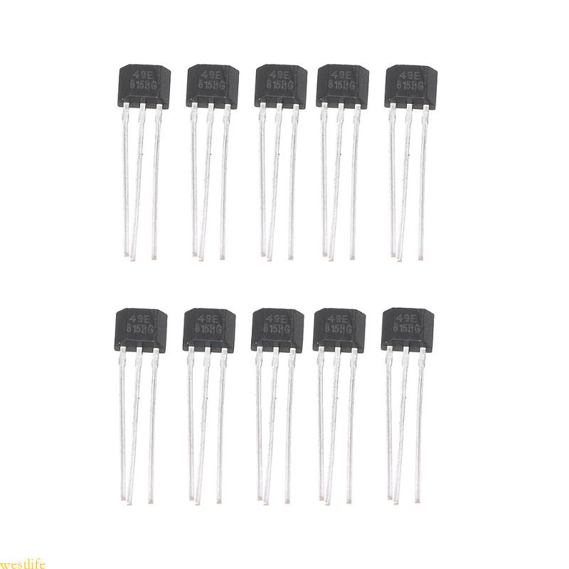 westlife 10PCS 49E Elemento Hall OH49E Regulador De Tensão Interruptor Linear Do Sensor De ...