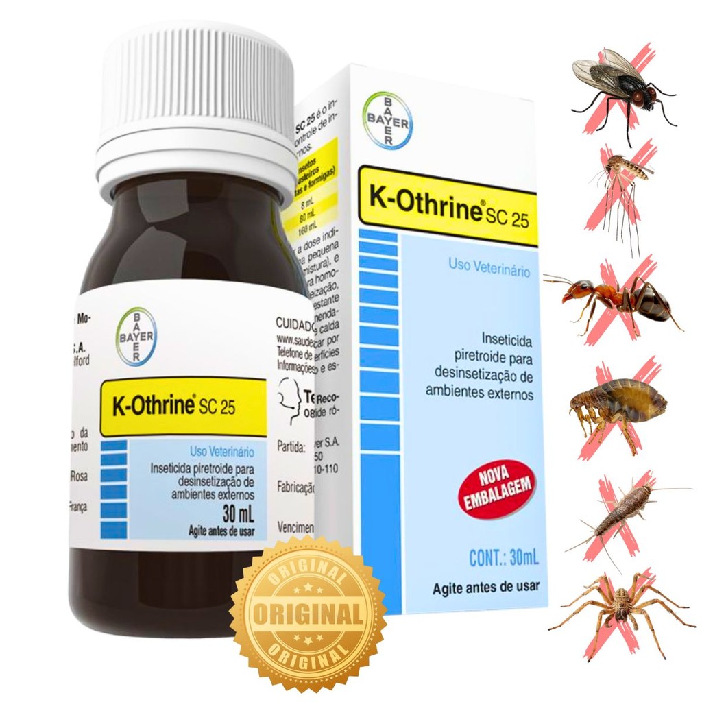 K-othrine Veneno P/ Barata Formiga Mosca Inseticida 30ml | Shopee Brasil
