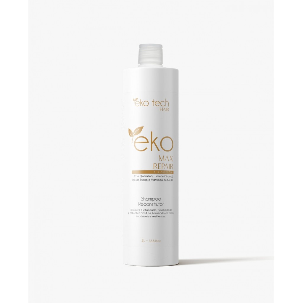 Shampoo MAX REPAIR Eko Tech 1L - PROFISSIONAL | Shopee Brasil