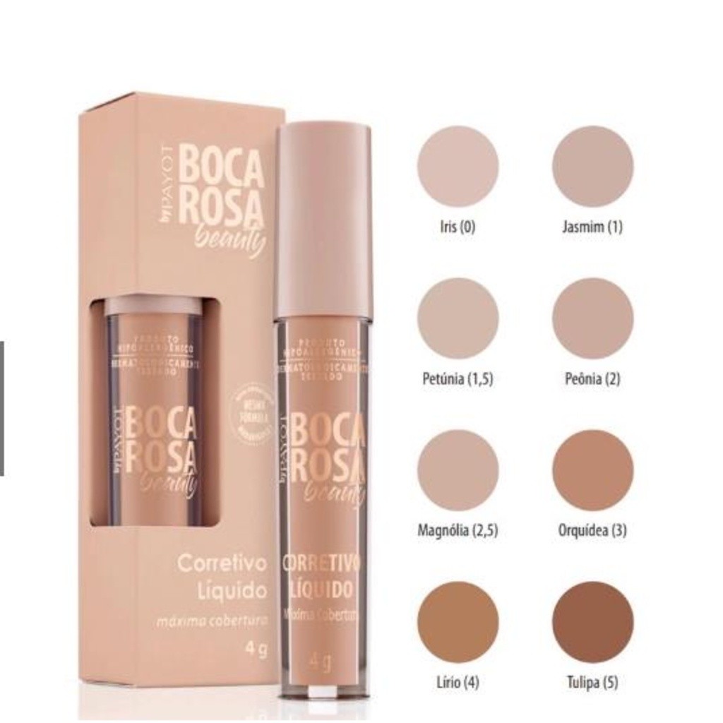 Corretivo Líquido Boca Rosa By Payot – Alta Cobertura & Longa Duração ...