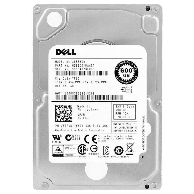 Hd Dell 600gb Sas 10k 2.5 Power Edge R310 R320 R510 + Gaveta Cor Cinza ...