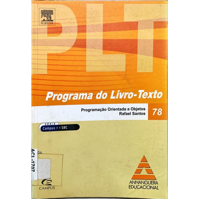 Livro Introdução à Programação Orientada A Objetos Usados Java Shopee