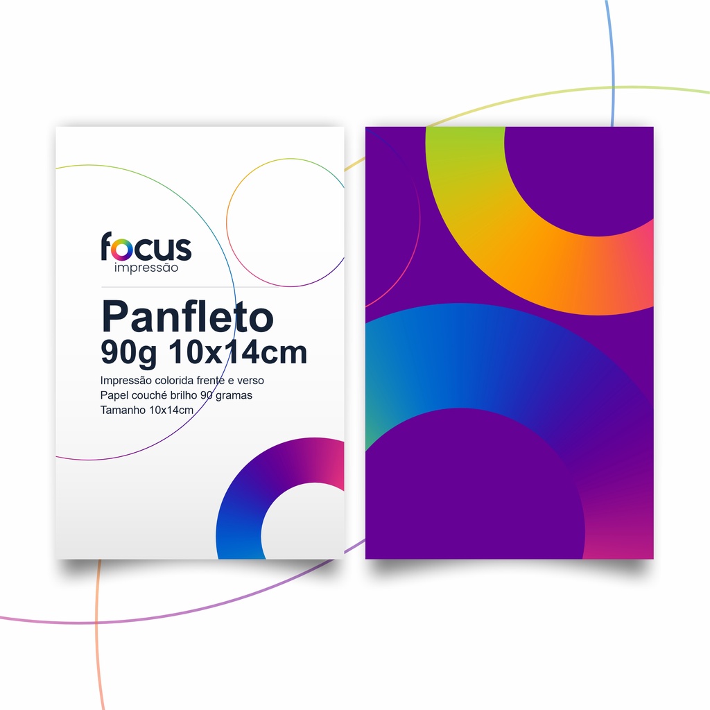 Panfletos 90g 10x14cm Impressão Frente e Verso, Folder, Folheto, Flyer ...
