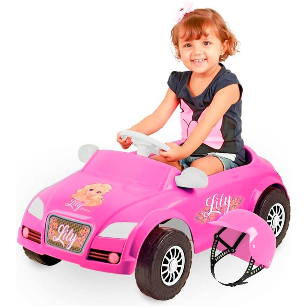 Carro A Pedal Para Criancas Lili Doll Carrinho De Passeio Rosa Mini ...