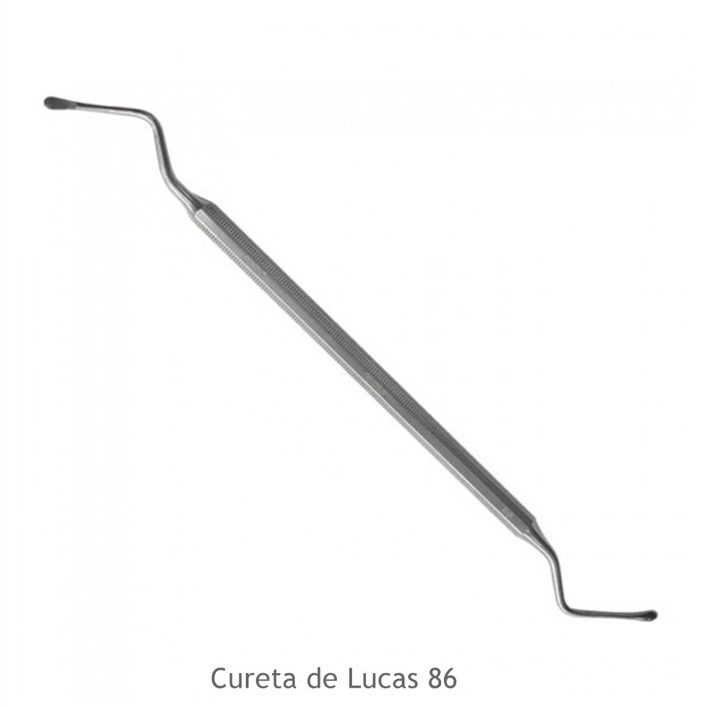 Cureta Lucas Instrumental Cirúrgico Curetagem Remoção Manuseio Odonto ...