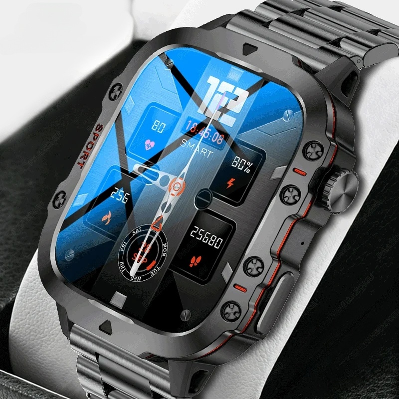 2023 Novo Smartwatch Relógios Inteligentes Militares Robustos Bluetooth ...
