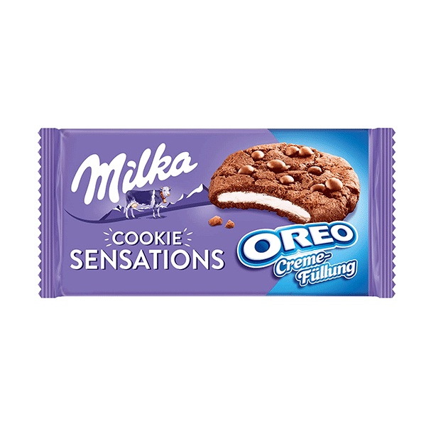 Milka Cookies Sensations Oreo Creme Importado 156g | Shopee Brasil