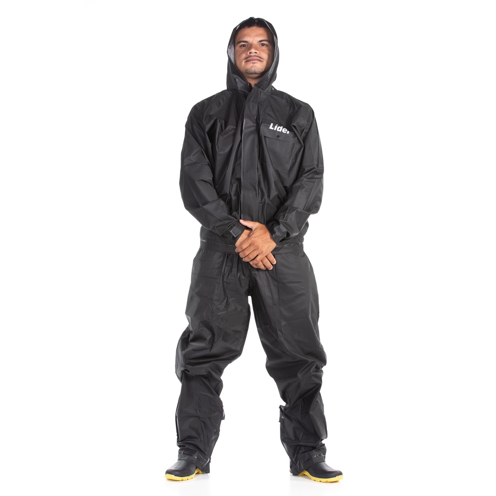Capa Chuva Roupa Impermeável Masculina Com Capuz Lider Proter | Shopee ...