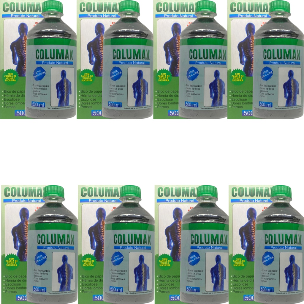 Suplemento Alimentar Columax Natural Frasco 500ml Kit 8 Unidades ...