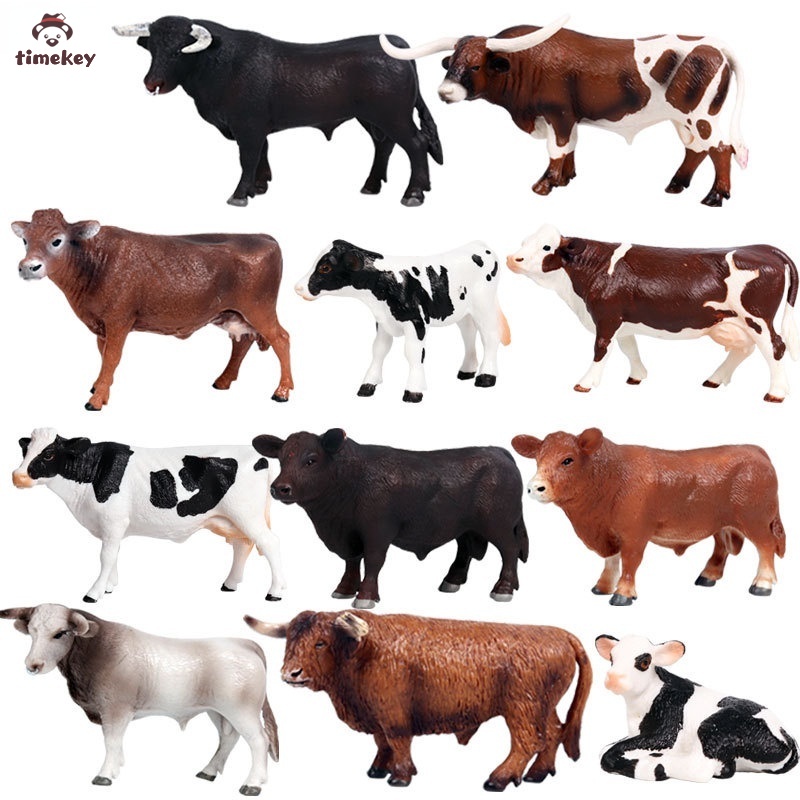 TK Simulação Modelo De Animal Cow Bison Boi Bo | Shopee Brasil