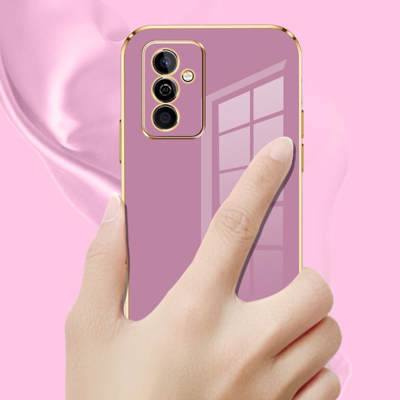 Capa De 6D Luxo Anti-Impacto De Silicone Samsung Galaxy M35 A14 A25 A15 A34 A54 A35 A55 4G 5G ...