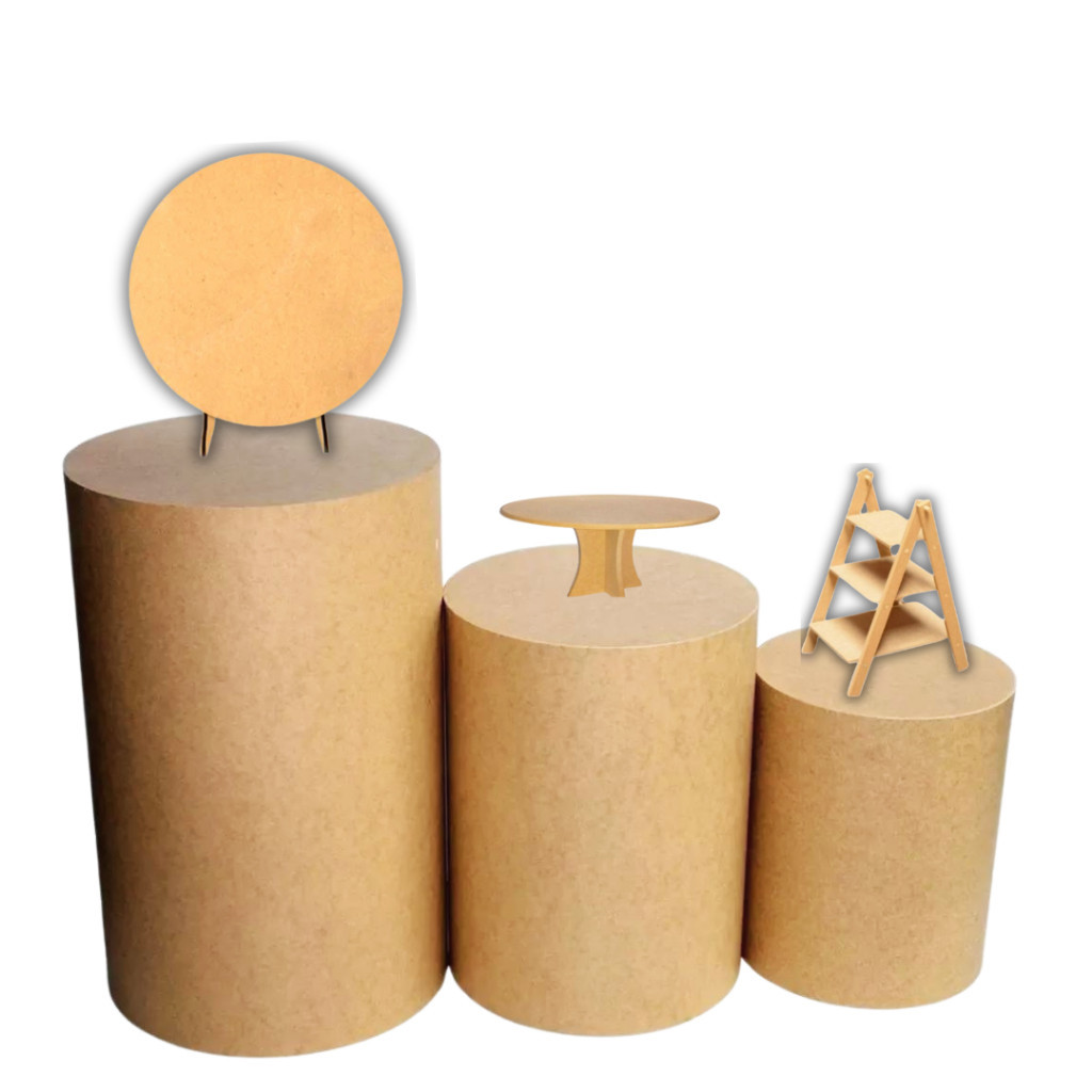 Kit Trio De Cilindro PMG E Acompanha Kit Mini Festa Arco Boleira ...