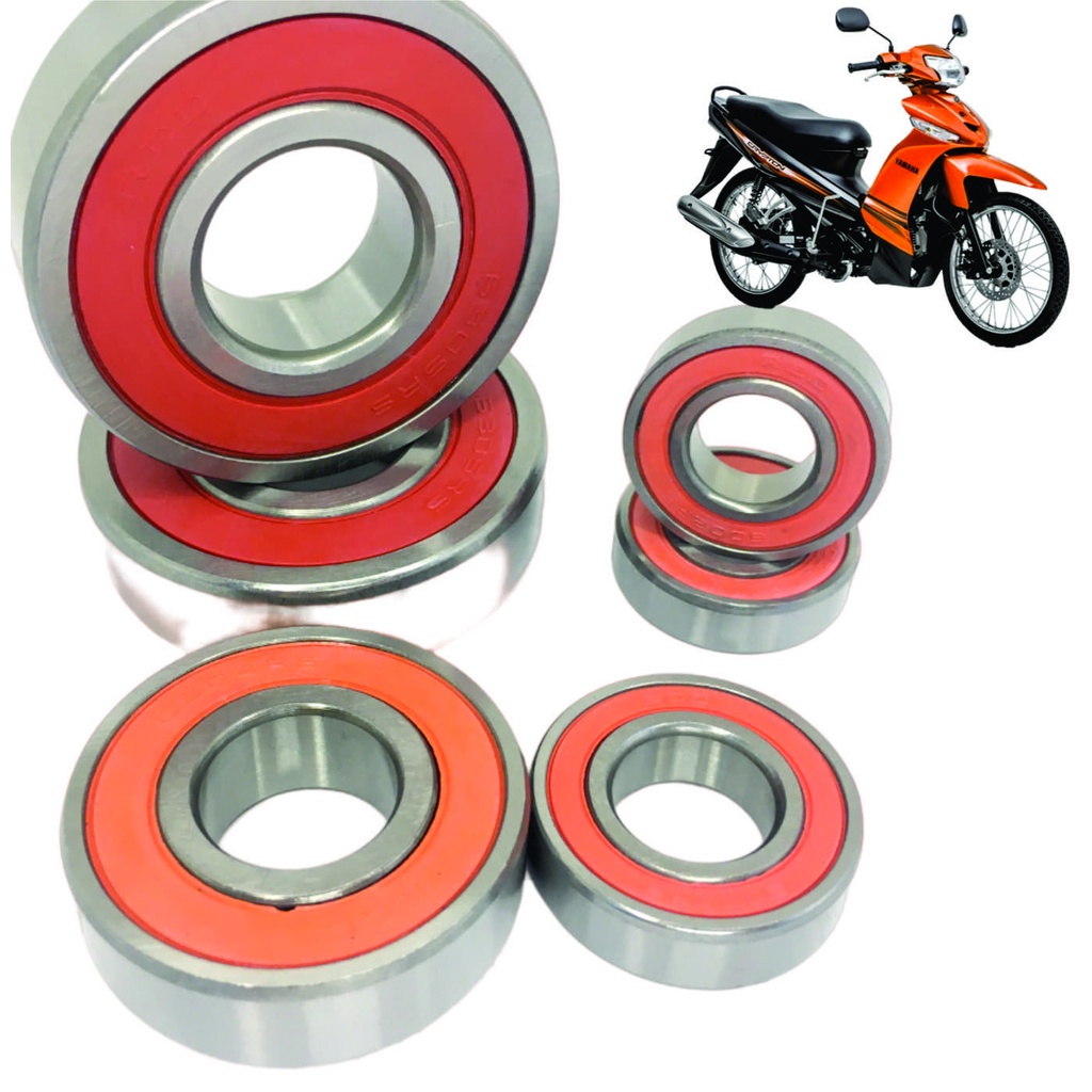 KIT ROLAMENTOS DO MOTOR YAMAHA 115 CRYPTON T115 2010 2011 2012 2013 ...
