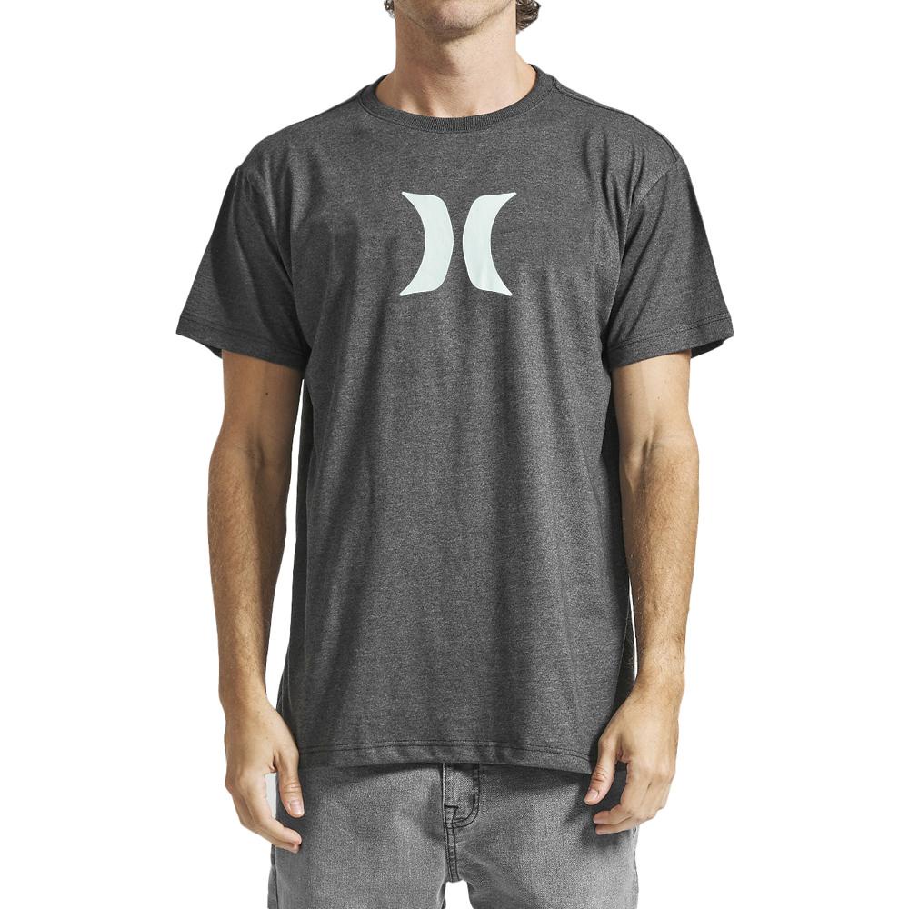Camiseta Hurley Icon SM24 Oversize Masculina Mescla Preto | Shopee Brasil