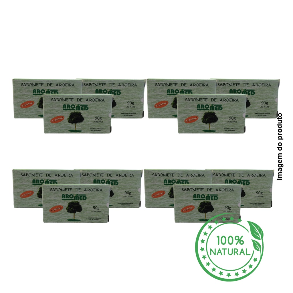 12 und Sabonete de Aroeira Aromed 90g | Shopee Brasil