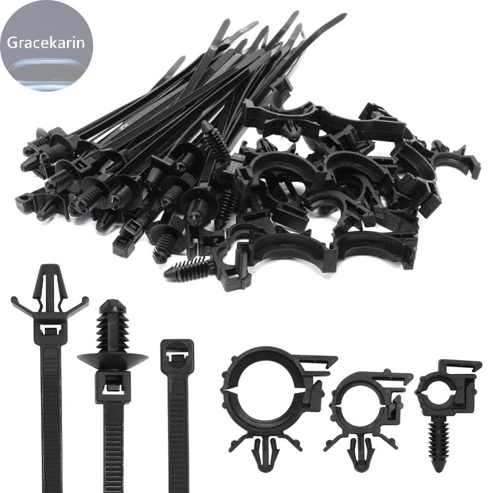 Clipes De Roteamento De Fio De Carro Peças Kit S Cabo Zip Tie Chicote ...