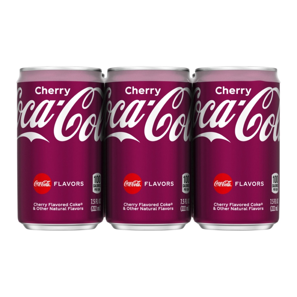 COCA COLA Importada Cherry 355ml (3 Latas) | Shopee Brasil