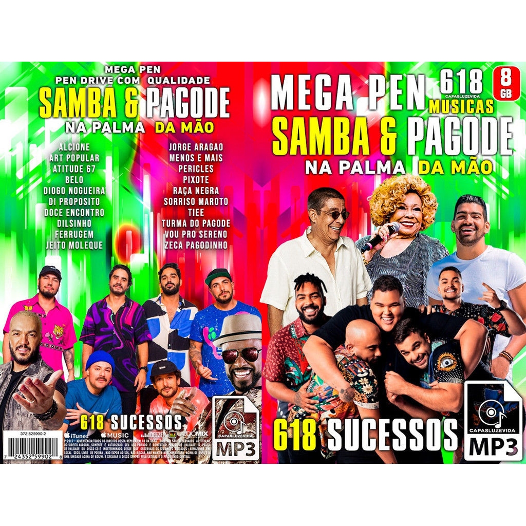 Super Pen Drive O Melhor Do Samba E Pagode | Shopee Brasil